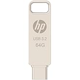 HP 886C 128GB OTG USB Flash Drive 3.2 Rock/Metallic Swivel Design ...