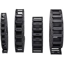 Cable Trunking UXCELL 1M Closed Type R125 45mmx50mm Plastic Drag Chain ...