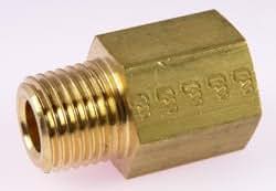 Brass Male/Female BSP/NPT Adaptor - 1/4 Inch Male BSPT x 1/4 Inch ...
