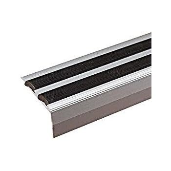 ANODISED Aluminium Anti Non Slip Stair Edge Nosing Trim 1200mm x 46mm x ...