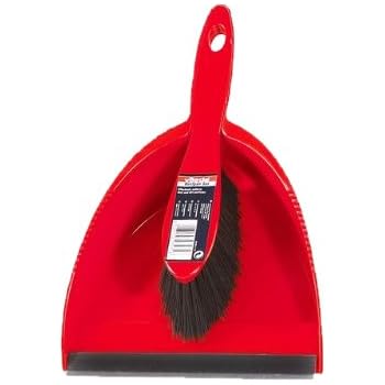 Vileda Dustpan and Brush Set, Red: Amazon.co.uk: Kitchen & Home