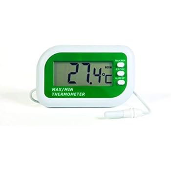 Digital max/min Thermometer with External and Internal sensors and ...