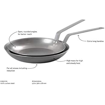 Professional Secrets - Chef Extra Large Frying Pan - Carbon Steel ...