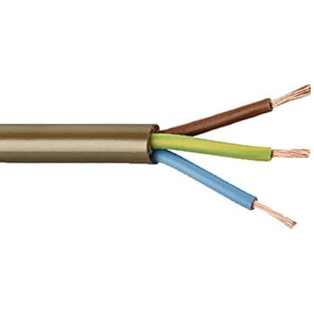 3 Core Gold Lighting Cable Flex 0.5Mm 3 Amp Length 5M: Amazon.co.uk ...