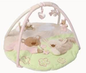 Nattou Noa Gilles Baby Girl Pink Bear Playmat Activity Gym/Arch ...