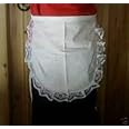 SPARKLES WHITE CHILDS WAIST WAITRESS APRON/PINNY LACE DETAIL : Amazon ...