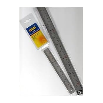 300MM 30CM STAINLESS STRAIGHT EDGE STEEL RULER 12": Amazon.co.uk ...