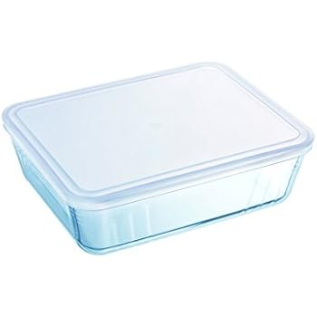 Pyrex Rectangular Dish with Plastic Lid, 2.6L: Amazon.co.uk: Kitchen & Home