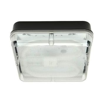 28 watt 2D Square Bulkhead Light Fitting - White Base / Prismatic ...