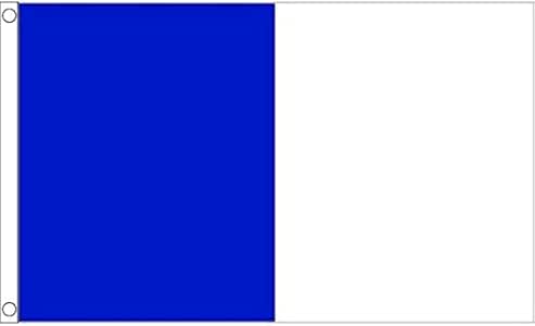 AZ FLAG Half blue and white Flag 3' x 5' - two colors flags 90 x 150 cm ...