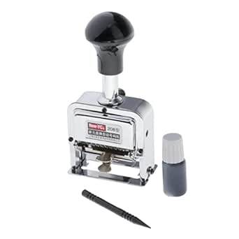 CALANDIS Coder - 8 Digit Automatic Numbering Machine - Metal Date Stamp ...