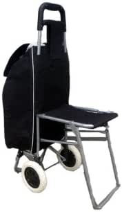 Einkaufstrolley Trolley Einkaufsroller Einkaufswagen mit Stuhl*: Amazon ...