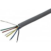 6 Core Shielded Round Cable Wire GREY 14/0060 (14/38) 1 Meter (Pack of ...