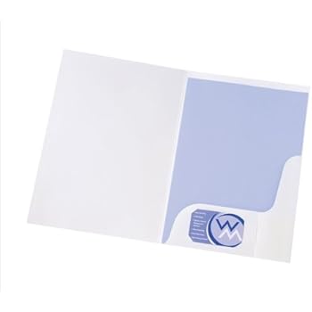 Corporate & Presentation White Gloss Presentation Folders A4 Size (Pack ...