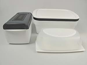 TUPPERWARE BreadSmart II + Junior Bread Server Container + Rectangular ...