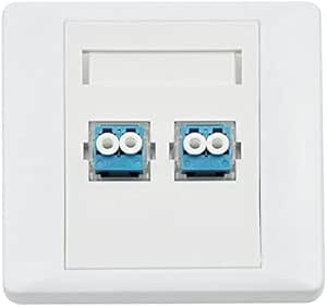 LC Fiber Wall Plate, VILICONTY Single Gang LC Fiber 10GB Duplex 2 Port ...