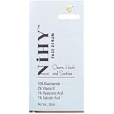 Nihy Face Serum with 10% Niacinamide, Vitamin C, Hyaluronic Acid, 30ml ...