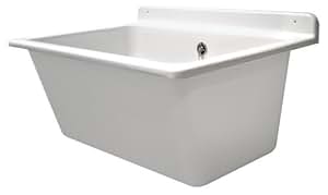 Sanit Wash Basin with Overflow with Mounting Kit, Trough-Style Basin ...