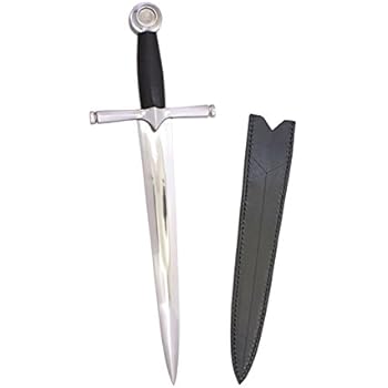 Normannischer Dolch mit Lederscheide Wikinger-Dolch für Erwachsene ...