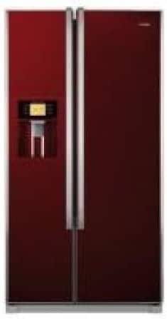 Haier HRF-663CJR frigo américain - frigos américains (Autonome, Rouge ...