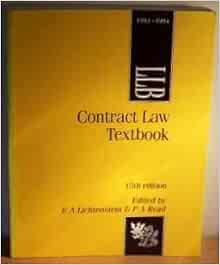 Contract Law: Textbook (Bachelor of Laws (LLB) S.): Amazon.co.uk ...