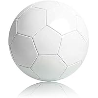 Plain White Unbranded Football Ball - Unprinted Size 5 - For Signatures ...