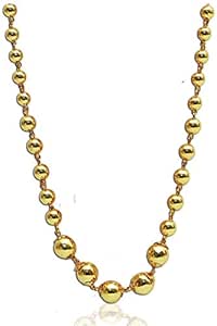 Buy RFJ Kerala Traditional Gold Plated Mani Mala Adjustable Length Ball ...