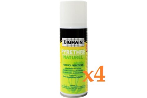 DIGRAIN Aérosol insecticide digrain pyrèthre LOT DE 4 aérosol 200ml ...