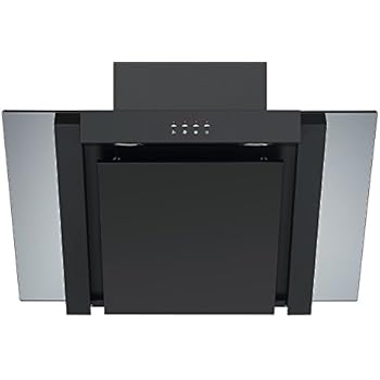 CDA EVA70BL Cooker Hood Chimney Extractor Angled 70cm Black: Amazon.co ...