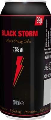 Black Storm Finest Strong Cider (24 x 500ml Cans): Amazon.co.uk: Beer ...