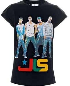OFFICIAL Girls JLS Logo Black Print T-Shirt - Age 7 years : Amazon.co ...