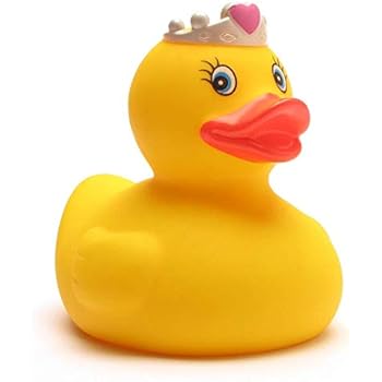 Duckshop I Rubber Duck Princess I Squeaky Duck I Length: 7.5 cm: Amazon ...