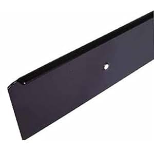 kitchen worktop square end cap q3 profile, 40mm high, black 3mm radius ...