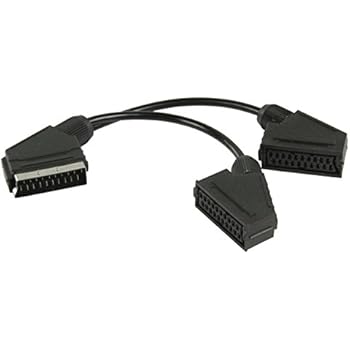 S-Conn - Cavo e doppia presa scart, 0,2 m VE=1 [PC]: Amazon.it: Elettronica