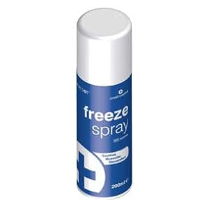 Freeze Spray 200ml sports injury muscle spray aerosol can.: Amazon.co ...