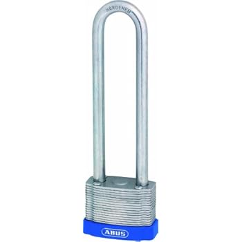 TRIXES Extra Long Shackle Padlock 120mm Long Lock 3 Keys safe Garage ...