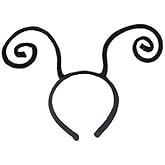 jokeshop Deluxe Fluffy Insect Antenna Headband Furry Black Butterfly ...