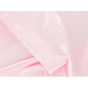 BABY PINK / PALE PINK / LIGHT PINK POLYESTER SILKY SATIN FABRIC **FREE ...