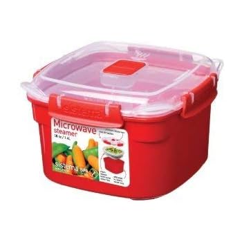 Sistema Microwave Rice Cooker, 2.6 L - Red/Clear: Amazon.co.uk: Kitchen ...