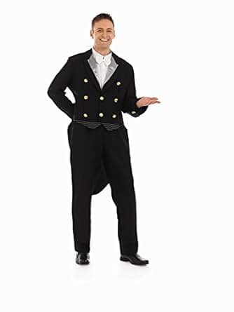 Mens Footman Costume Medium UK 38-40 Servant Victorian Edwardian Fancy ...