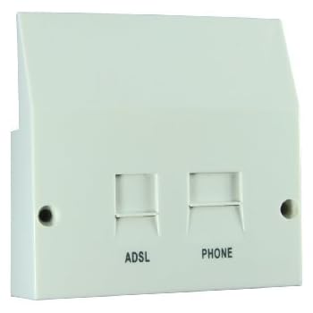 BT Telephone ADSL Broadband Faceplate Filter Adaptor (Centralised ...