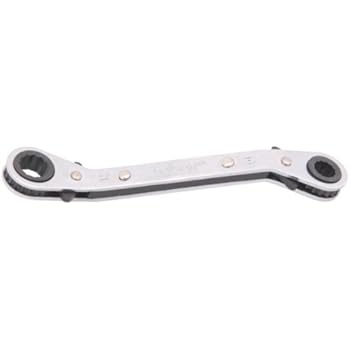 Sealey AK63221 Double End Ring Spanner Offset Stubby 10 x 13mm, Silver ...