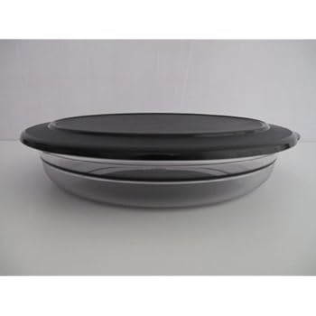 TUPPERWARE Tafelperle 2,0L Schwarz Flach Schüssel Schale Servieren ...