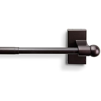 Door Curtain Pole - Bronze Rising Portiere Rod 42 (106cm) Long by ...
