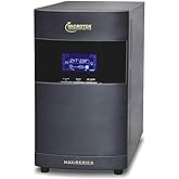 Microtek-Online UPS MAX-2KVA 72V Pure Sinewave with in-Built Batteries (12V 7AHx6),Black ...