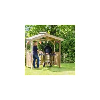 Party Arbour and Barbeque Shelter Pressure Treated Fire Retardant ...