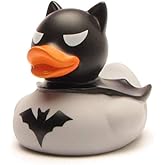 Badeente Dark Duck I Quietscheente Dark Knight I L: 9 cm I inkl ...