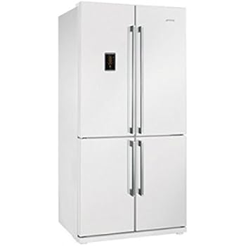 Smeg FQ60BPE White 4-door American Fridge Freezer With Convertible ...