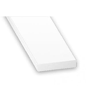 PVC Plastic Rigid Flat Bar Edging White - 19mm x 3mm x 1m: Amazon.co.uk ...