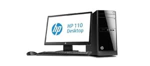 HP 110-004EAM Desktop PC with 20-inch W2072a LED Monitor (Intel Pentium ...